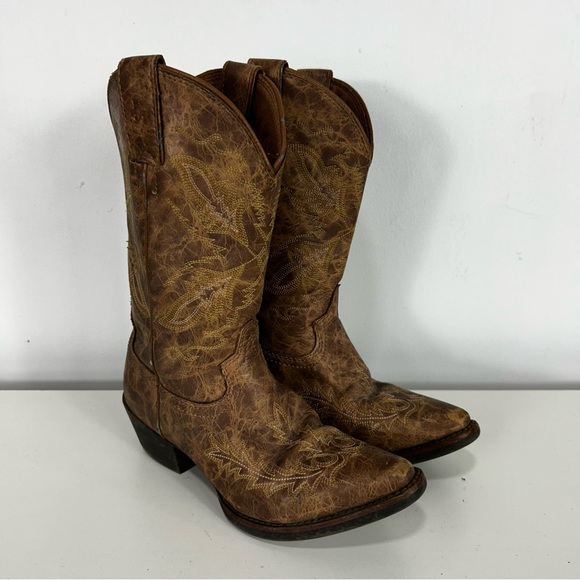 Justin Boots | Shoes | Justin Pointed Toe Girls Western Cowboy Boots ...